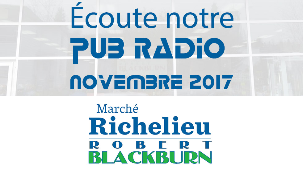Écoutez notre message radio automne 2017